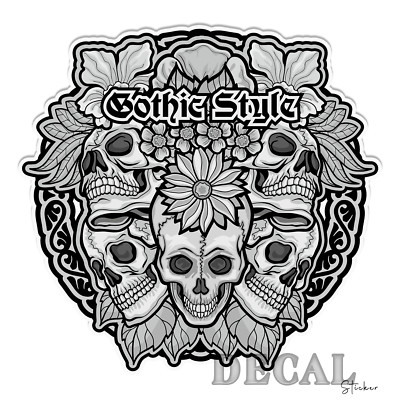 Gothic Vinyl Decal Sticker Indoor Outdoor 4 Sizes | eBay