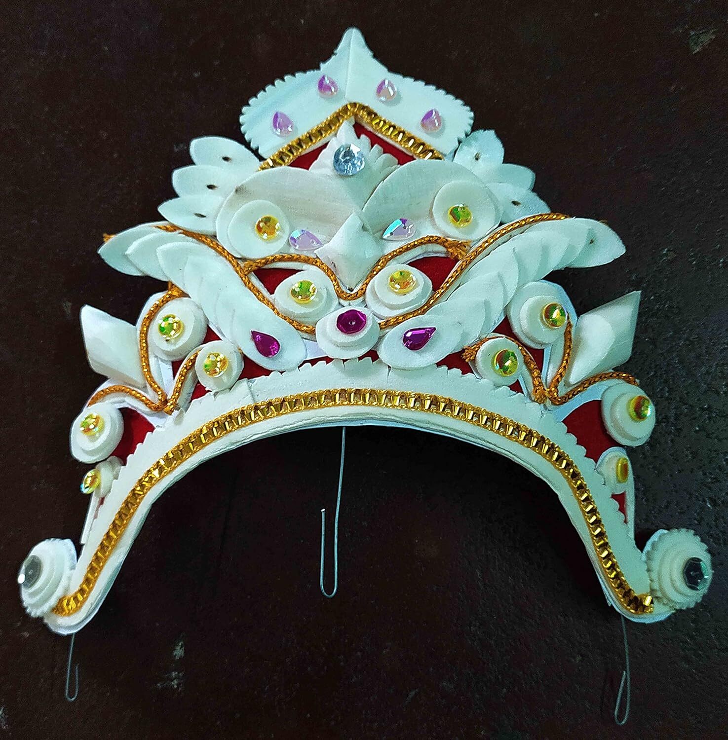 Natural Shola Topor Mukut Crown Indrani Dolangi Bengali Hindu Wedding ...