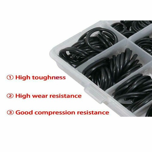 1200 Pieces 24 Sizes Black Car O-Ring Rubber Assortment Kit Set With ...