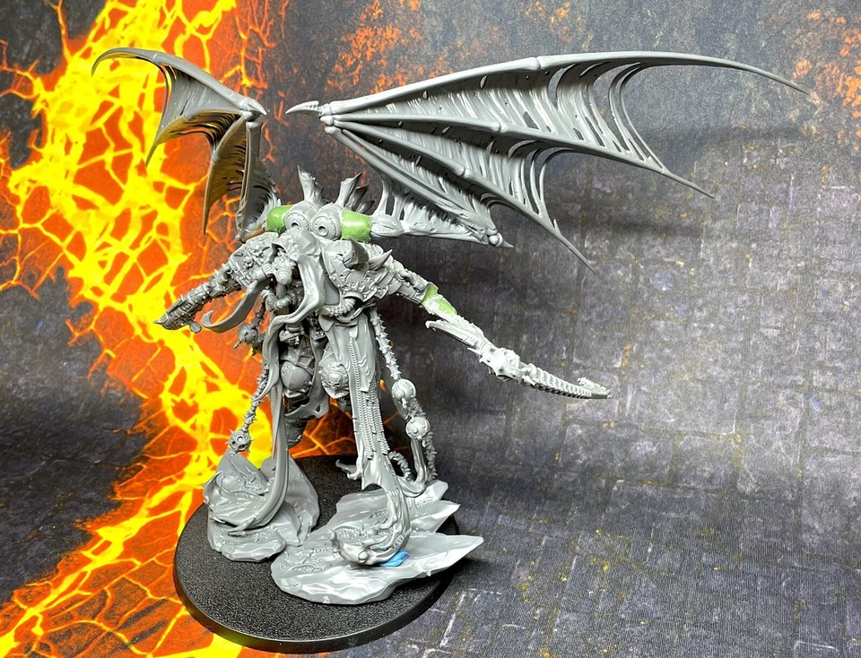 Warhammer 40k Death Guard Primarch Mortarion Custom Conversion To Grim ...