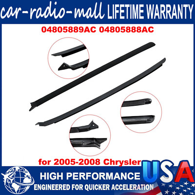 2pcs For 2005-2010 Chrysler 300 Windshield Pillar Molding LH/RH ...
