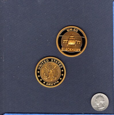 Sikorsky UH-60 BLACKHAWK Challenge Coin US ARMY Aviation Company Unit ...