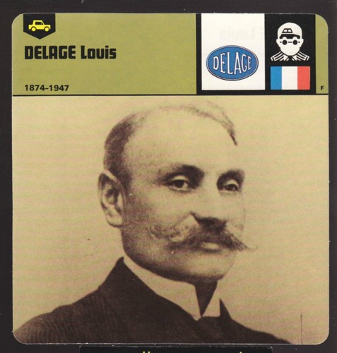 LOUIS DELAGE French Car Maker History BIOGRAPHY CARD | eBay