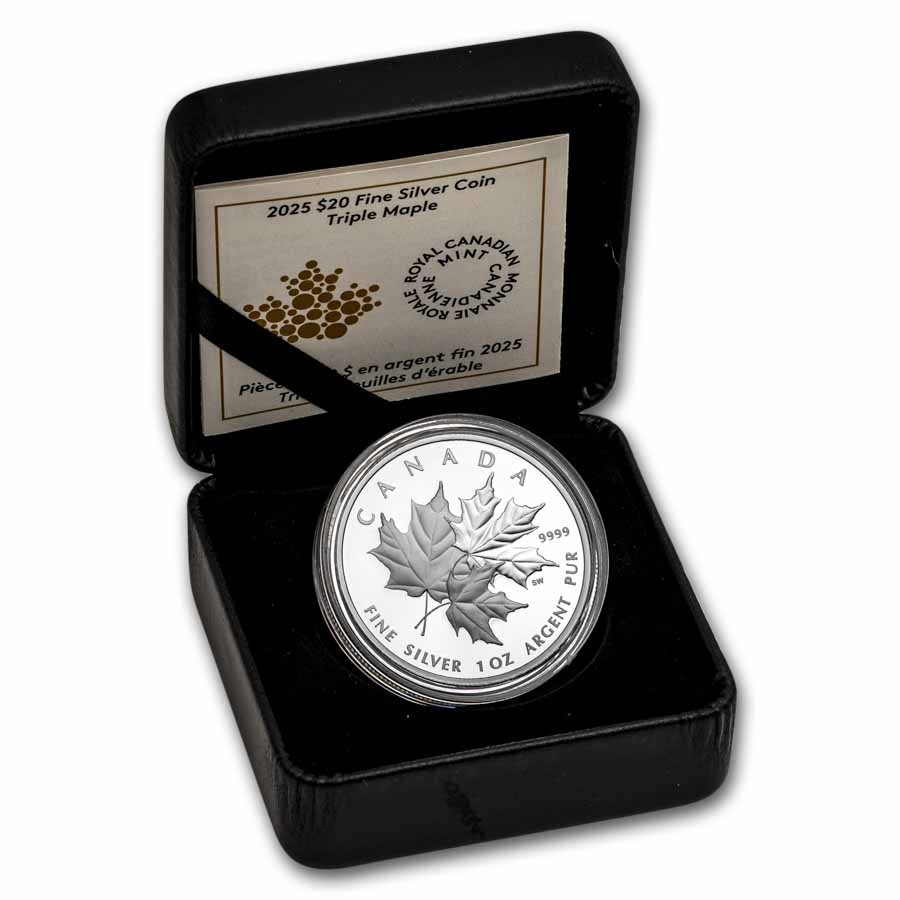 2025 Canada 1 oz Silver $20 Triple Maple Leaf (Box/COA) | eBay