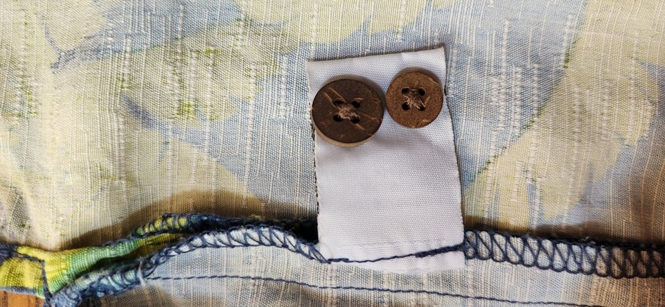 TOMMY BAHAMA SS Silk SHIRT, Men's XL, Blue Yellow Green Palms, Music ...