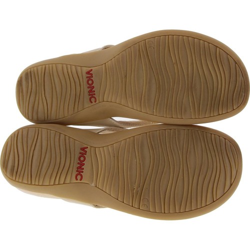 Vionic Womens Bella Beige Slip On Thong Sandals Shoes 6 Medium (B,M ...