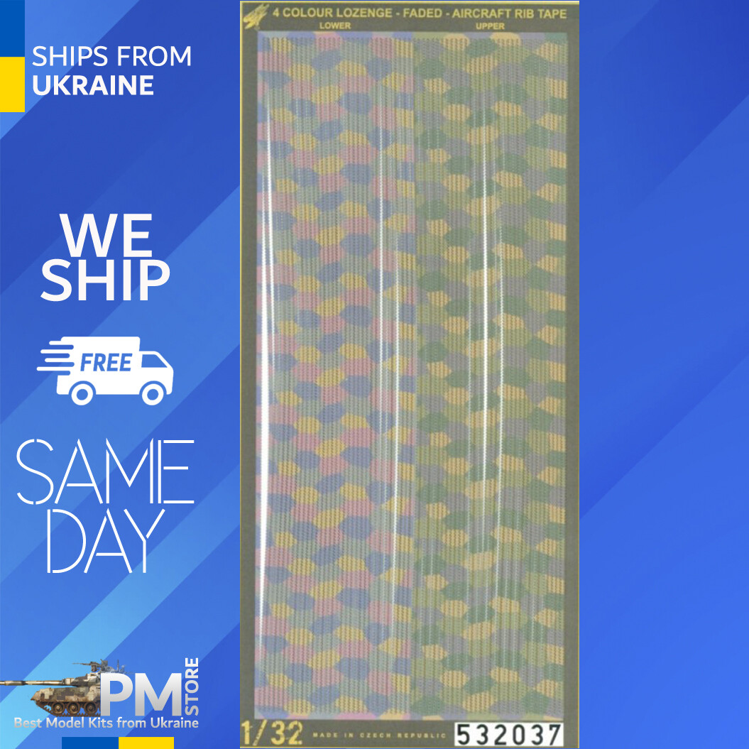 Hgw 532037 1/32 Decal 4 Colour Lozenge Aircraft Rib Tapes WW I ...