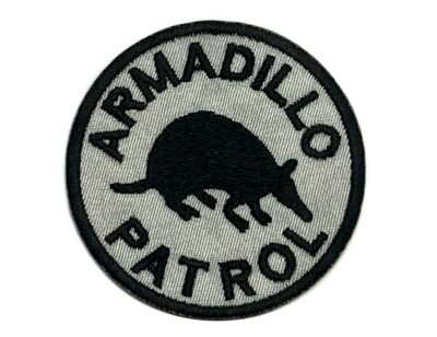 Armadillo Patrol Embroidered Patch with Hook Fastener Available | eBay