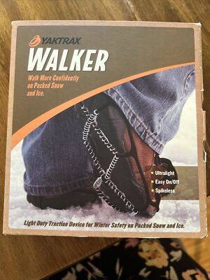 YakTrax Walker Light Duty Traction Device for Shoes Black - Small | eBay