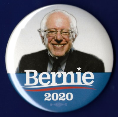 2020 Bernie Sanders 3"(Large) / Presidential Hopeful Campaign Button ...