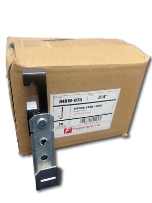 3/4" J-Hook Batwing Multipurpose Clip JHook With Bat Wings Cable & Wire ...