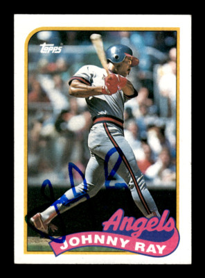 1989 Topps # 455 Johnny Ray Autograph Signed Card (M2) California ...