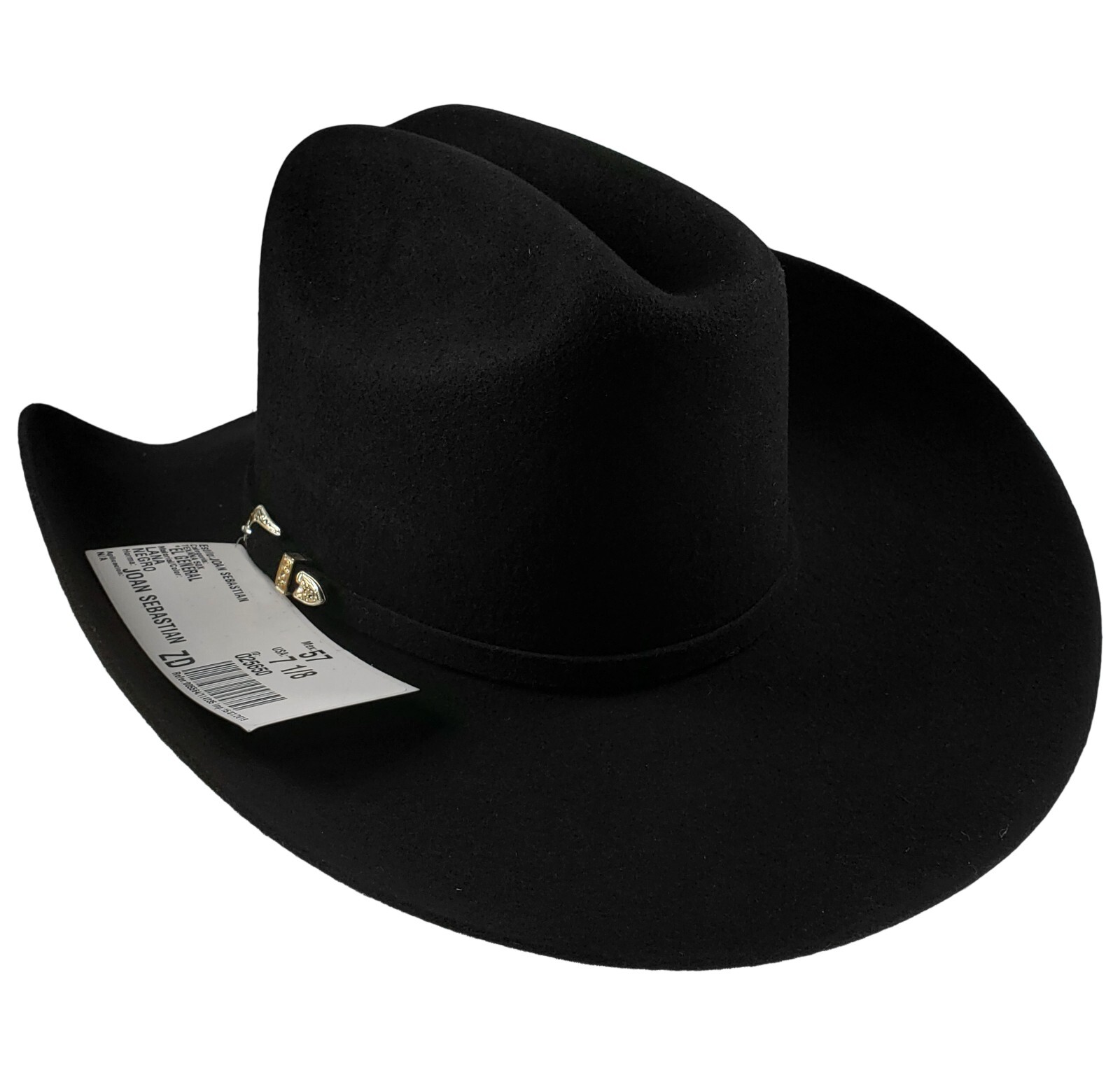 El General Men's Western Cowboy Hat Texana 50X Horma Joan Color Black Wool | eBay
