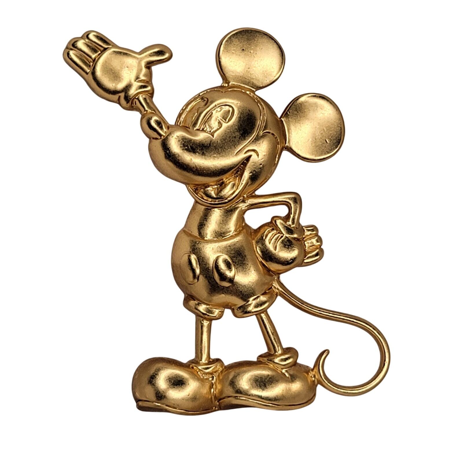 Napier Disney Mickey Mouse gold tone brooch pin mediu… - Gem