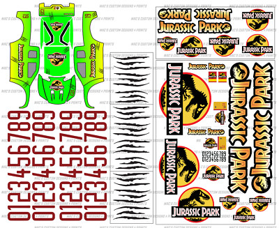Fits Traxxas Xmaxx Axial SCX6 Jurassic Park RC Stickers - X-maxx not a ...