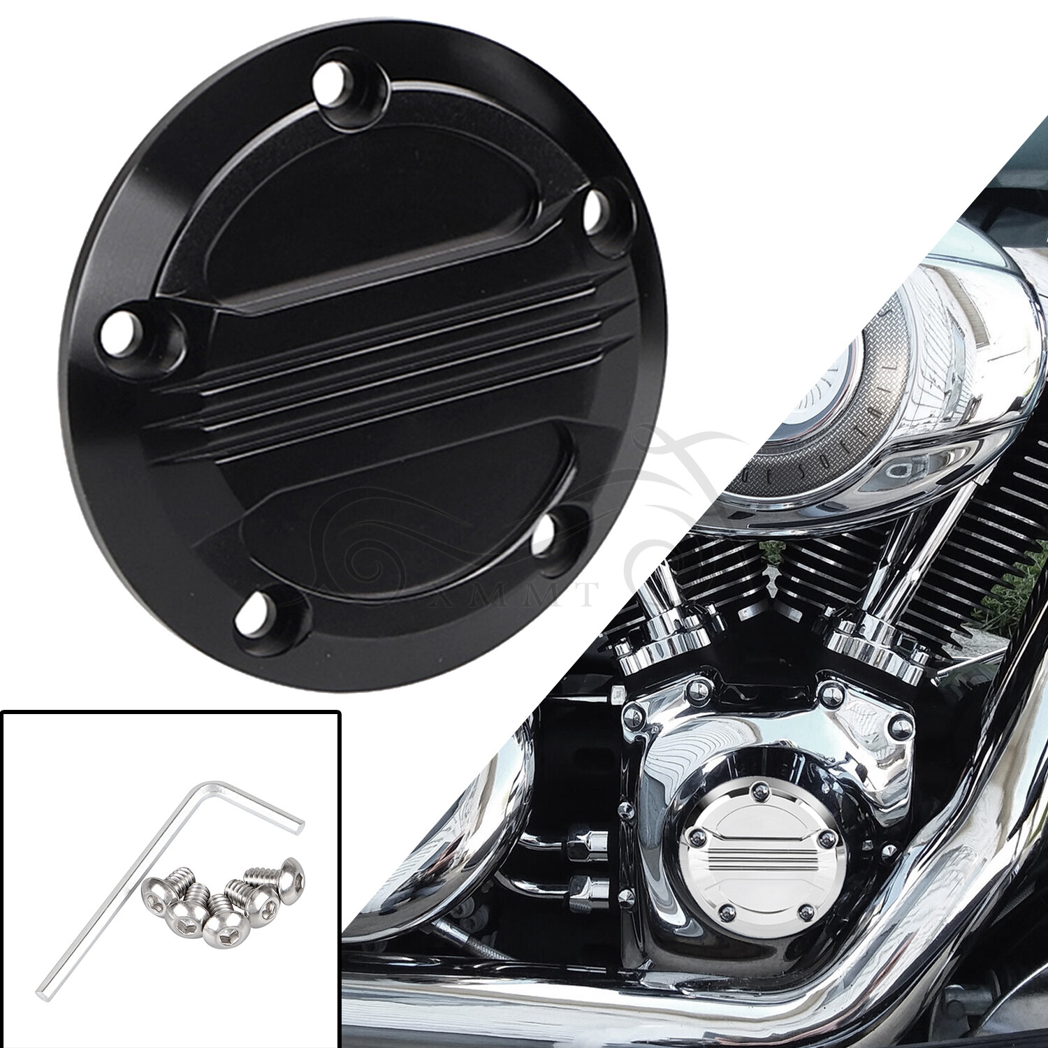 5-Hole Timer Timing Cover For Harley Electra Road Glide Fatboy Heritage ...