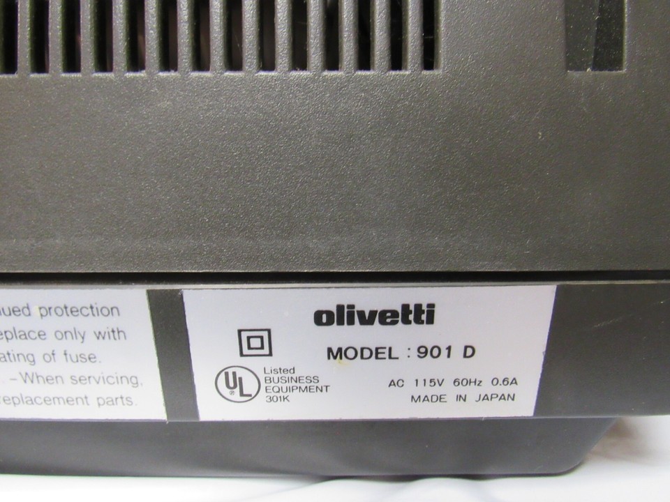 Olivetti 901D Electronic Typewriter | eBay