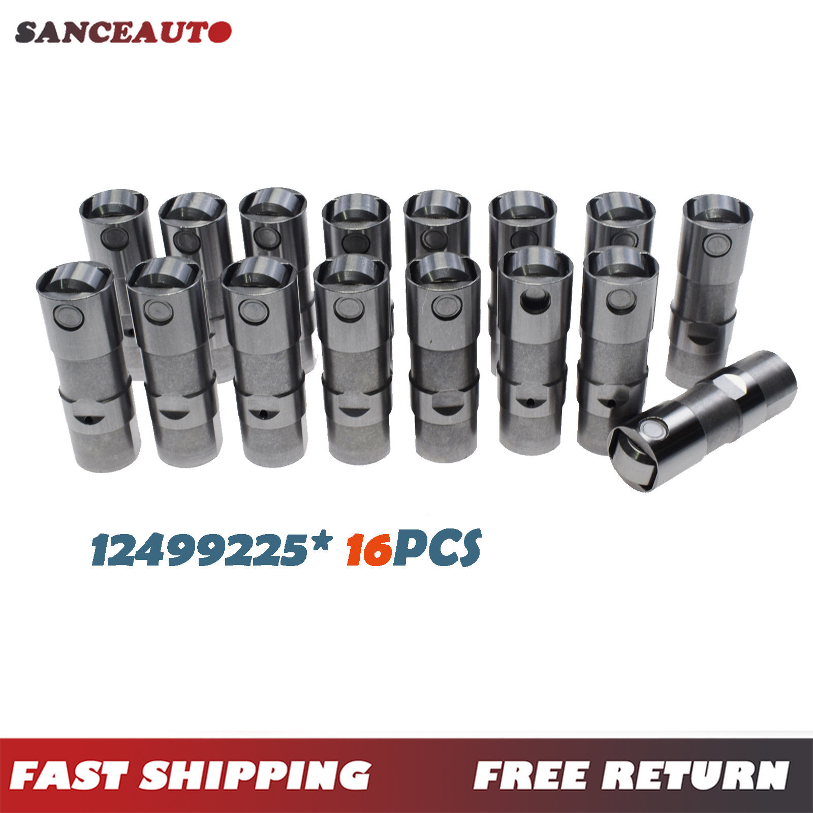 16PCS Lifters Hydraulic Roller For GM LS7 LS1 - LS3 LS6 LQ4 LQ9 LY5 LY6 ...