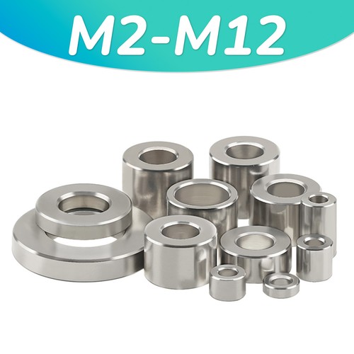 M2 M3 M4 M5 M6 M8 M10 M12 Stainless Steel Spacers Standoffs Round Thick ...