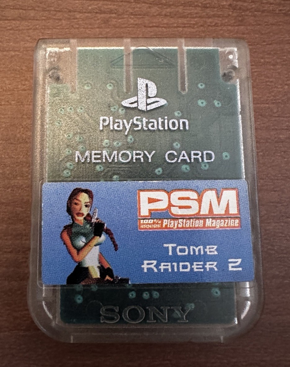 PlayStation 1 Sony PSM Magazine Tomb Raider 2 Memory Card Tested | eBay