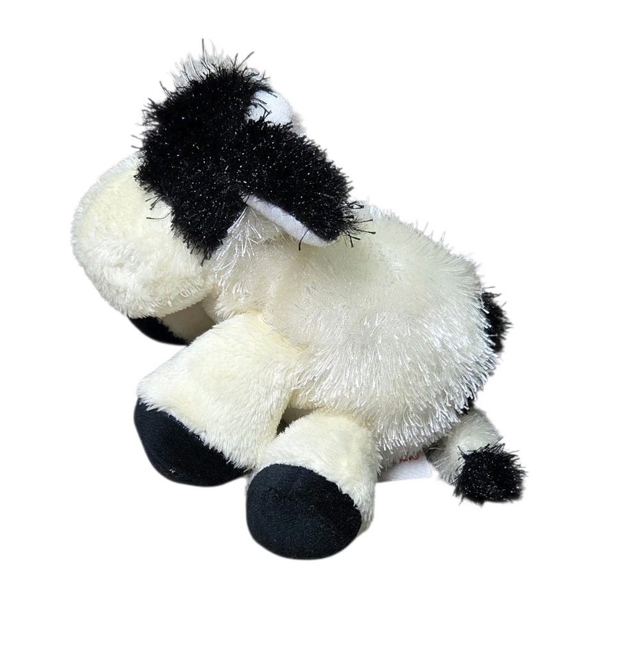 Classic Webkinz Black & White Cow Plush HM003 Ganz Stuffed Animal No ...