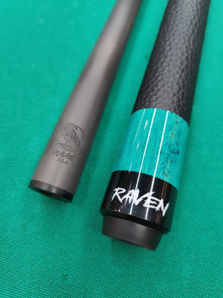 Raven Carbon Fiber Pool Cue shaft with maple butt and leather wrap | eBay