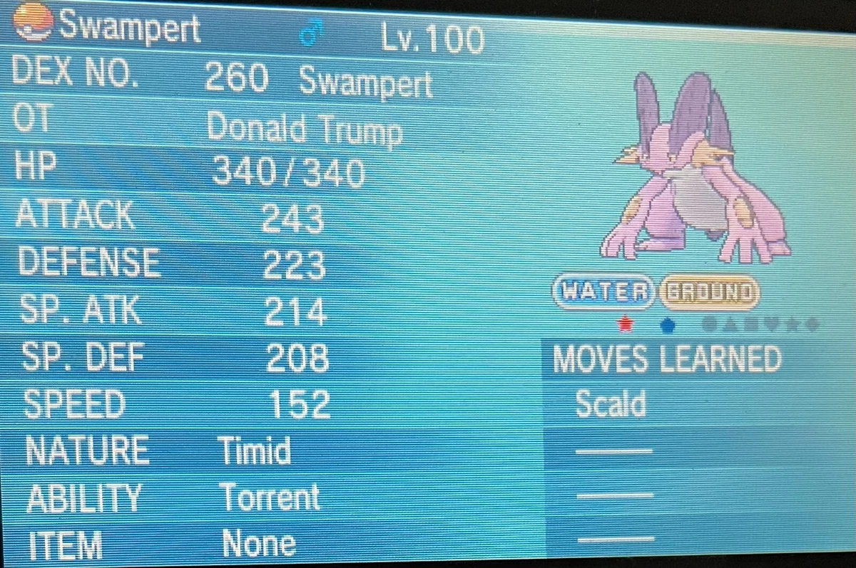 Shiny Swampert X And Y