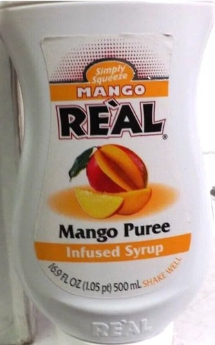 Simply Squeeze Reàl Mango Puree Infused Syrup 16.9oz Bottles EXP 12/23 ...