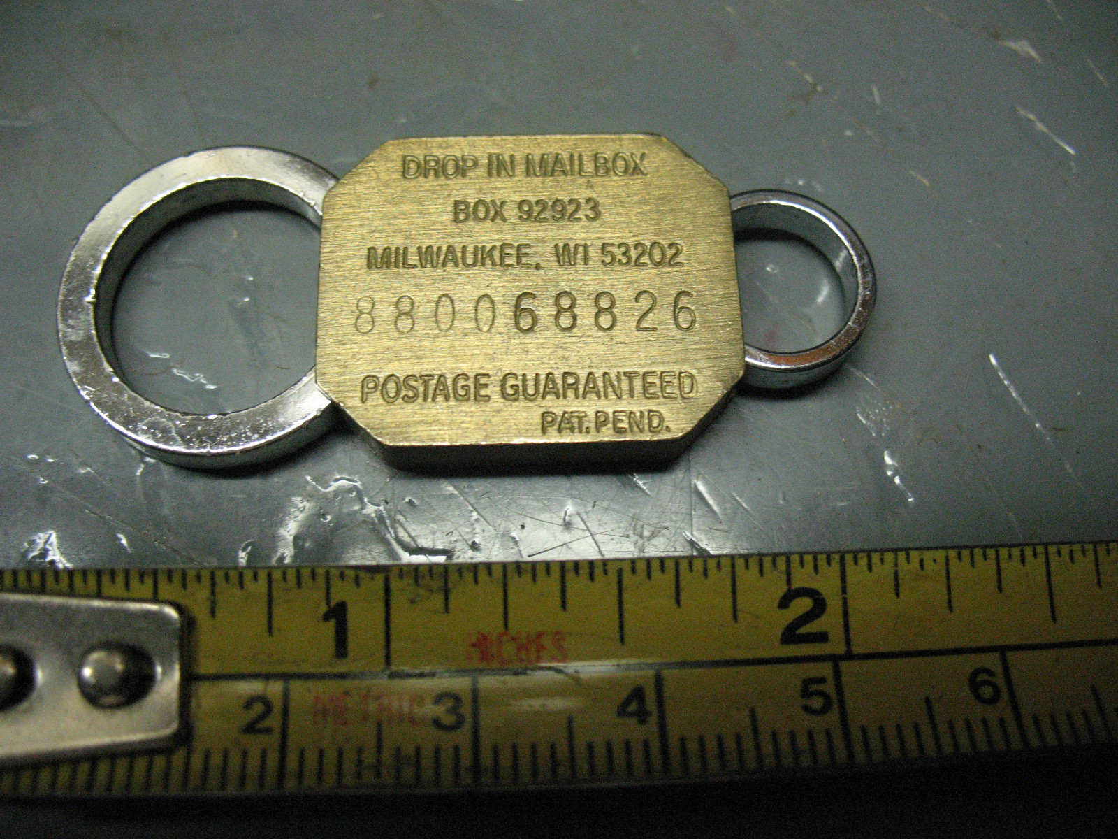 OLDSMOBILE KEY FOB DROP IN MAILBOX POSTAGE GUARANTEED MILWAUKEE WI. | eBay