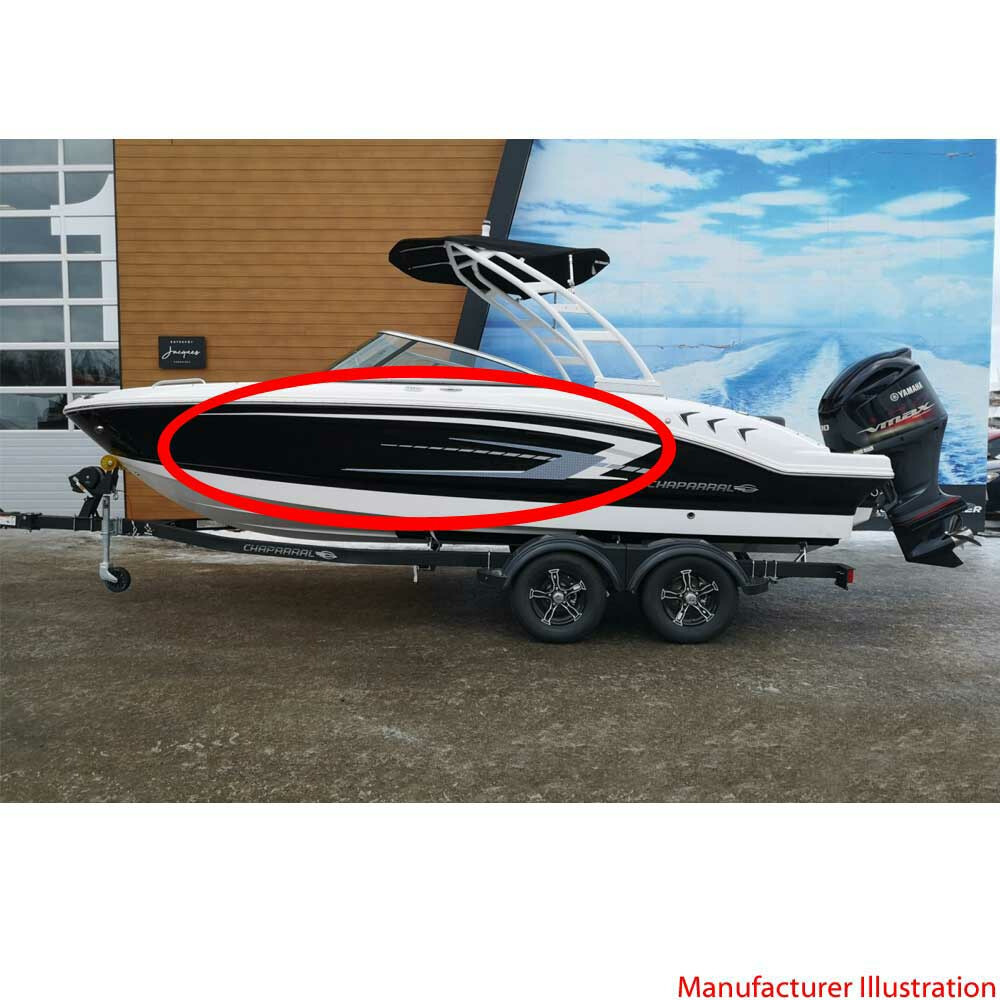 Chaparral Boat Hull Decals 14.02801 | Vortex H2O White Blue (Set of 2 ...