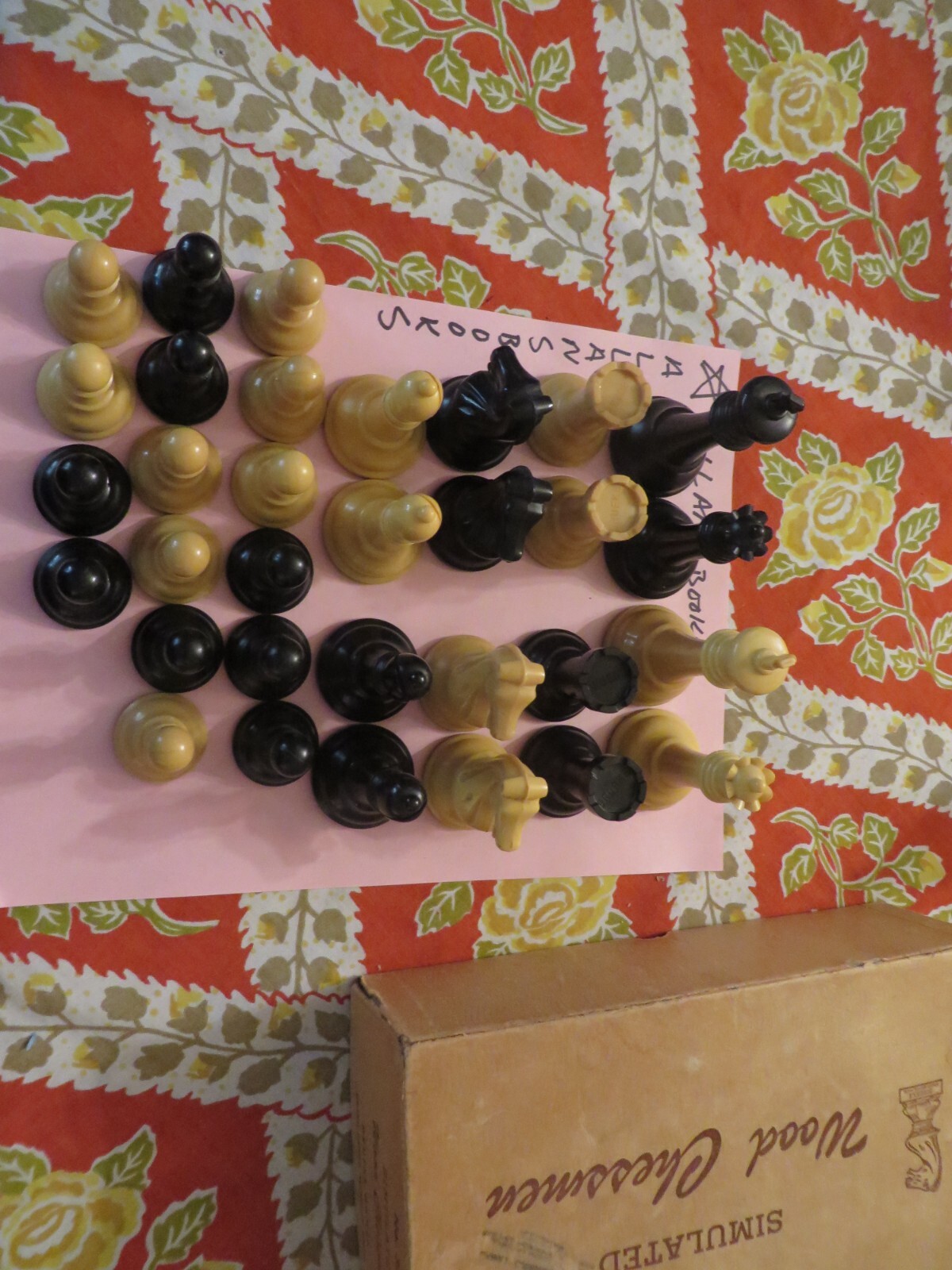 Vintage Allan Troy Chess Set-Drueke #35 w/original box 2/3 Stndrd ...