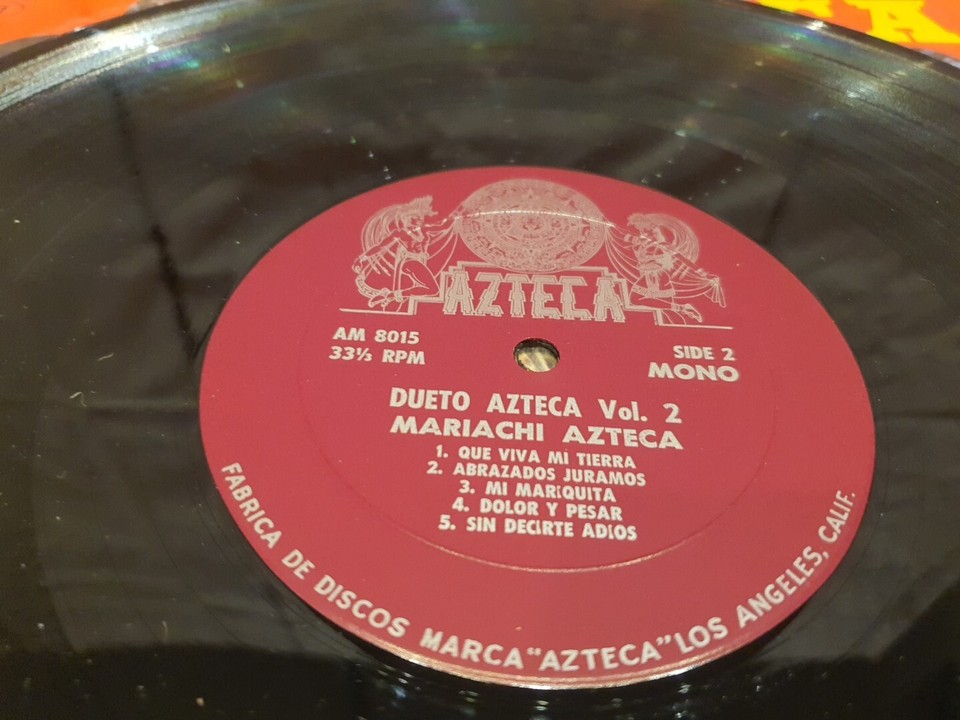 Dueto Azteca Mariachi Azteca Vol 2 Vinyl LP Record | eBay