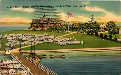 Vintage Postcard- U.S. Naval Training Station, Newport, RI. Early 1900s ...