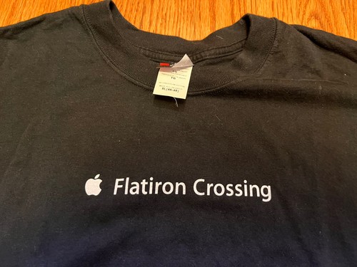 APPLE Store T-SHIRT Flatiron Crossing XL iPod Black Opening Day Retail ...