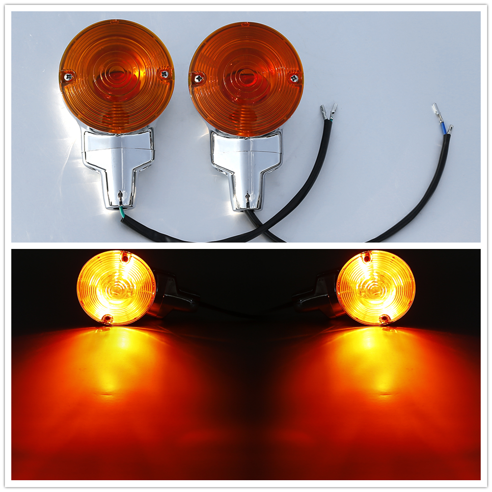ABS Flat Turn Signal Lights Fit For Harley Heritage Softail Classic ...