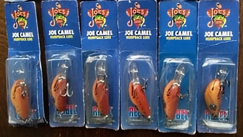 LOT 12 Vintage JOE CAMEL Humpback Fishing Lures Rebel ~ NEW in PKGs | eBay