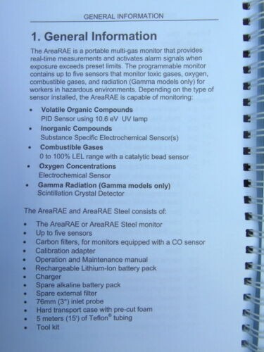 NEW AreaRAE Wireless Multi Gas Detector Combustible Volatile Oxygen ...