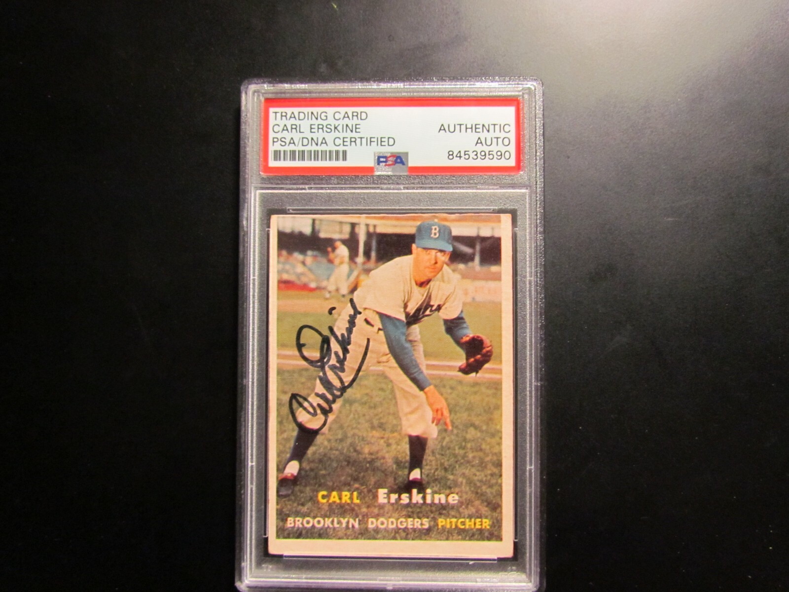 Carl Erskine Autographed Memorabilia | Signed Photo, Jersey ...