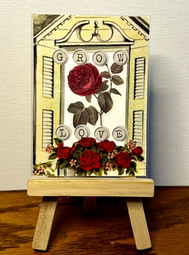 Original ACEO Ephemera Collage, Mixed Media, 2.5"x3.5", by Ericca Latza ...