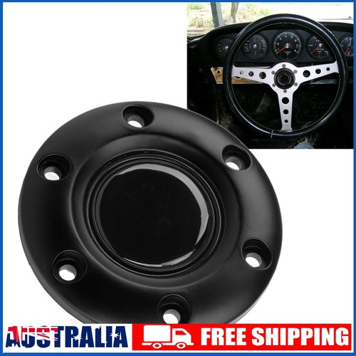 Black Steering Wheel Center Cap Featuring Horn Button & Switch 6 Hole ...