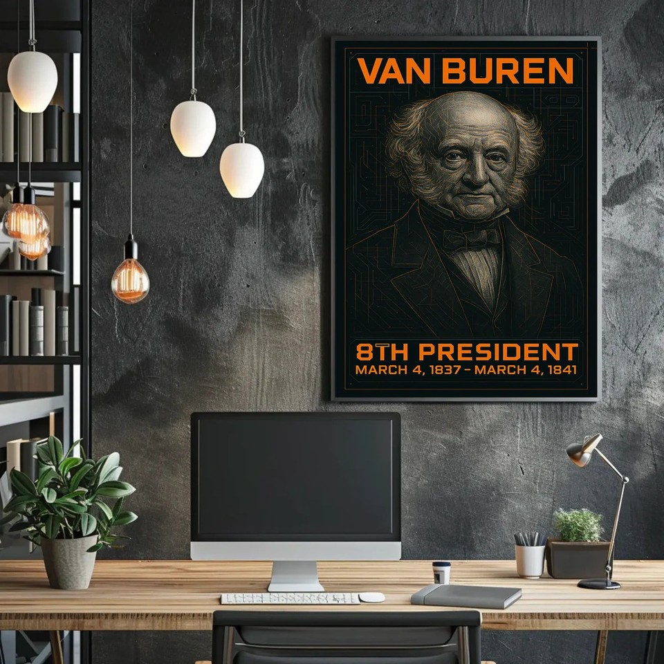 Martin Van Buren 8th President of the United States Techno Schematic ...