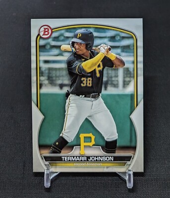 Termarr Johnson Prospect Rookie Card 2023 Bowman Base #BP-88 Pittsburgh ...