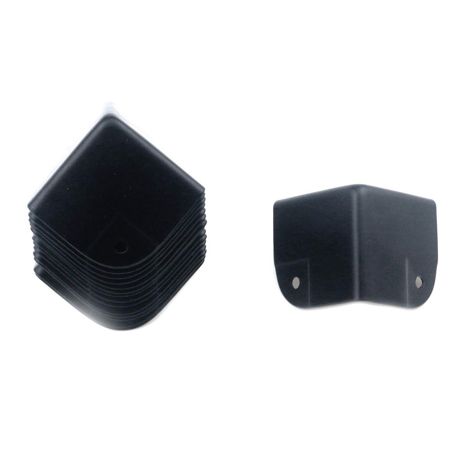 1.57" Black Corner Protector 16Pcs Metal Cabinets Speaker Corners ...