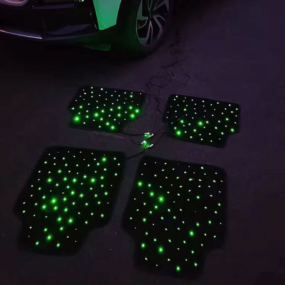 Fiber Optic Starlight Car Mats Star light LED Rugs With APP Remote ...