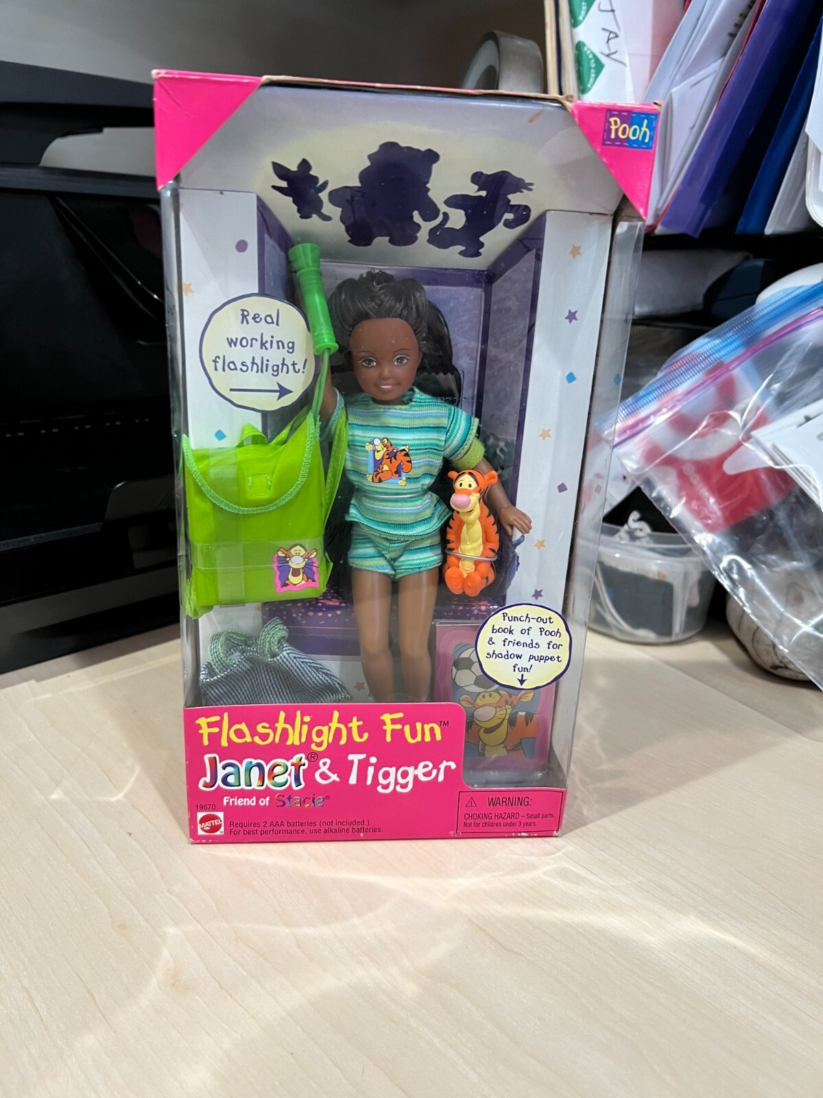 Flashlight Fun Janet Tigger Barbie Disney 1997 NIB #19670 Friend Of ...