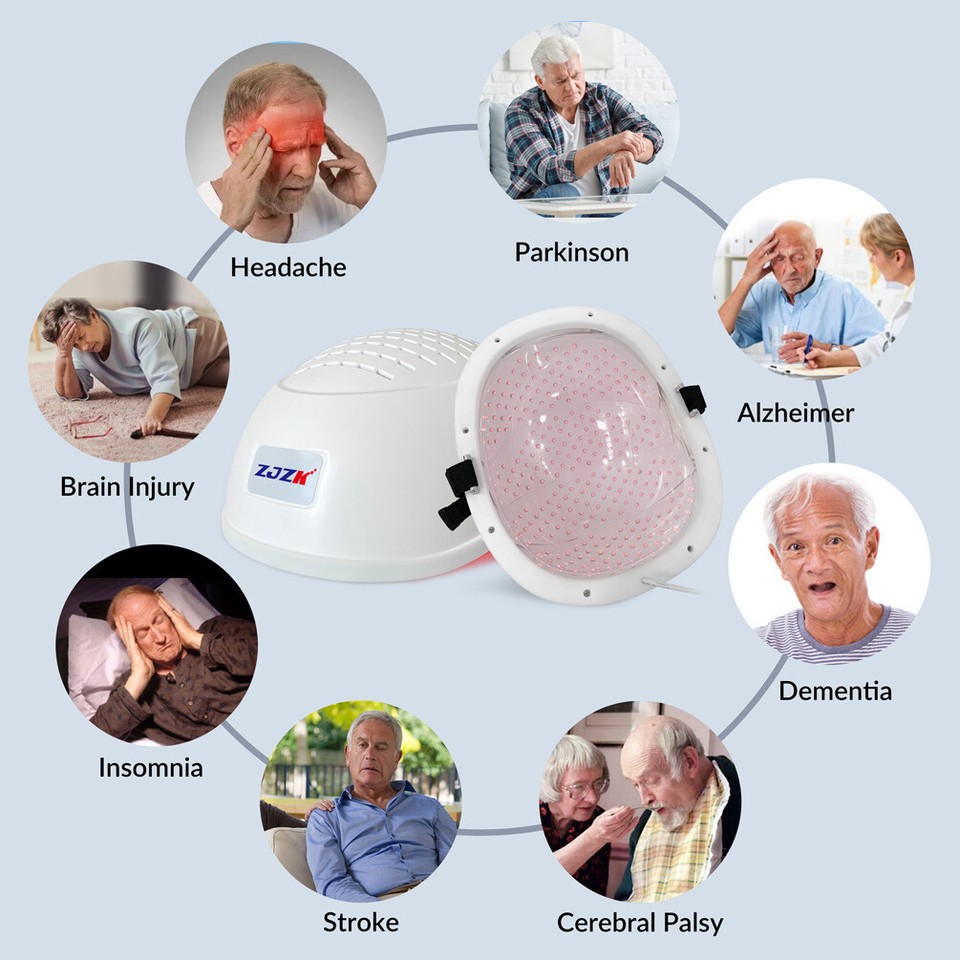 Photobiomodulation Brain Stimulation Helmet NIR Light Therapy for ...
