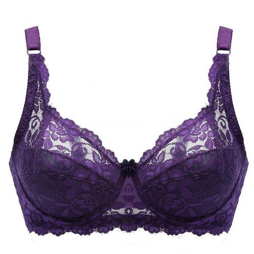 Women Bras Hot Lingerie 30-42A B C D Deep V Lace Push Up Bra Underwire ...