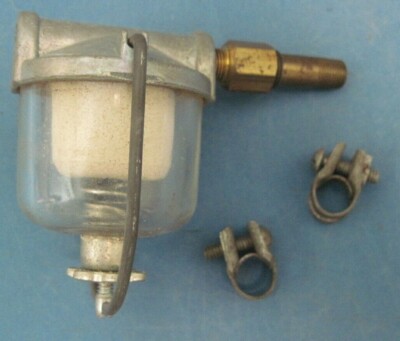 New ceramic fuel filter assembly 1930's -1950's with fittings and hose ...