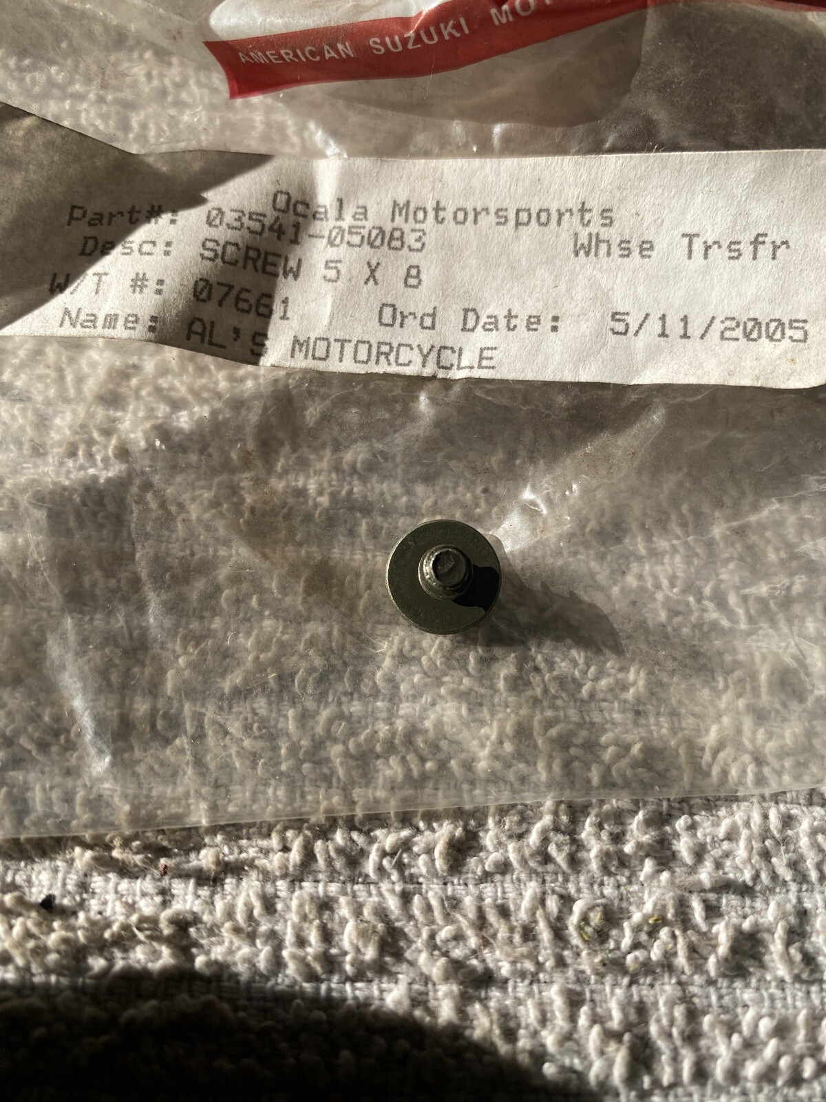 03541-05083 GENUINE SUZUKI - SCREW (6 ea.) for sale online | eBay