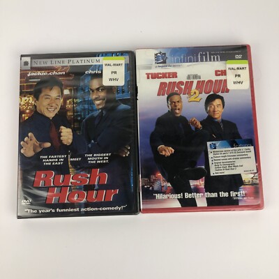 Rush Hour And Rush Hour 2 DVD LOT BRAND NEW SEALED Chris Tucker Jackie ...
